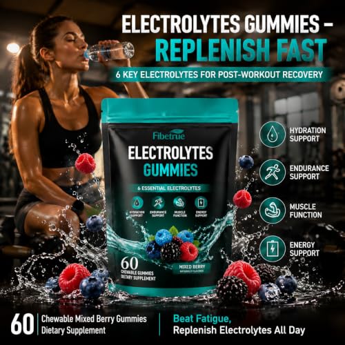 Natural energy boost electrolyte gummies