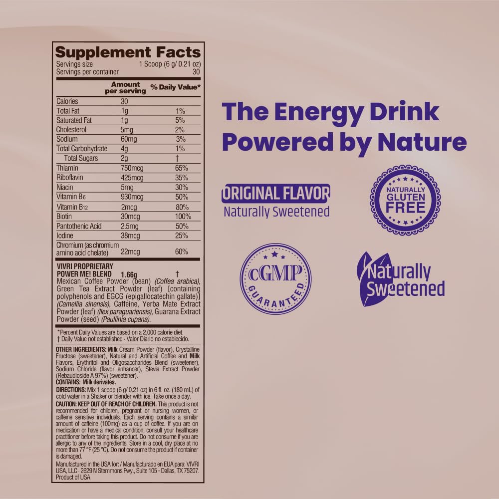 Natural energy boost for workouts