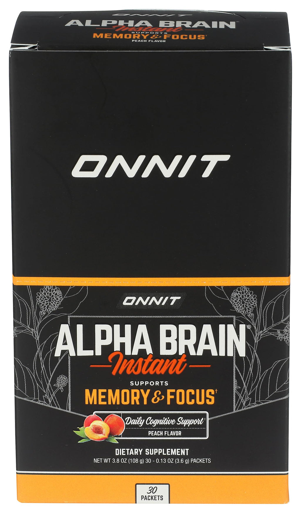 natural energy boost from Alpha Brain Instant Peach