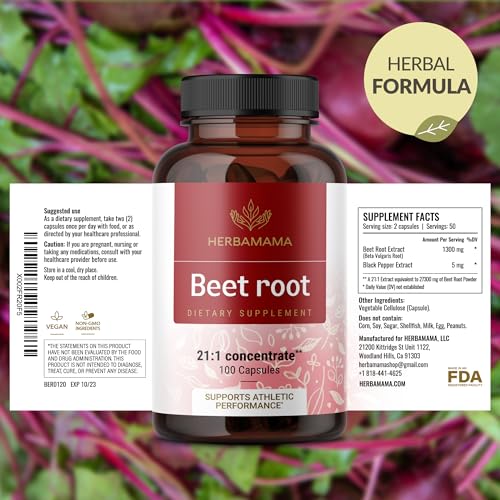 Natural energy boost from beet root