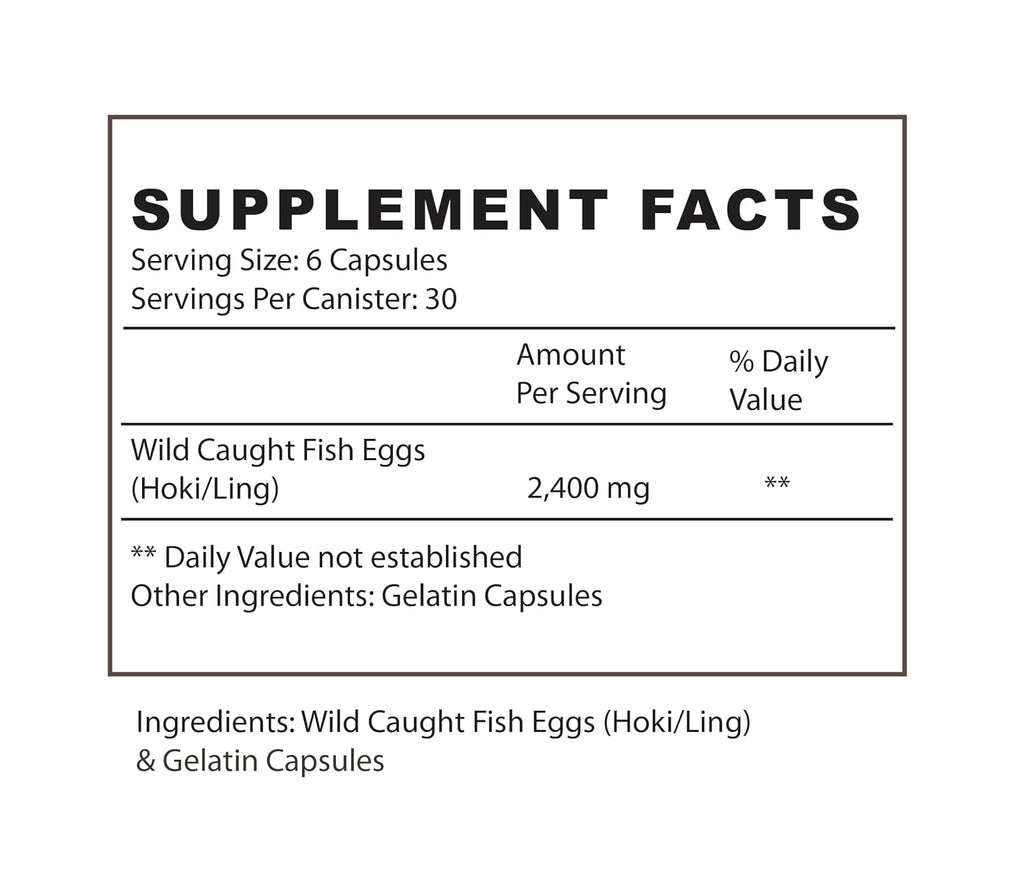 Natural energy boost from fish eggs