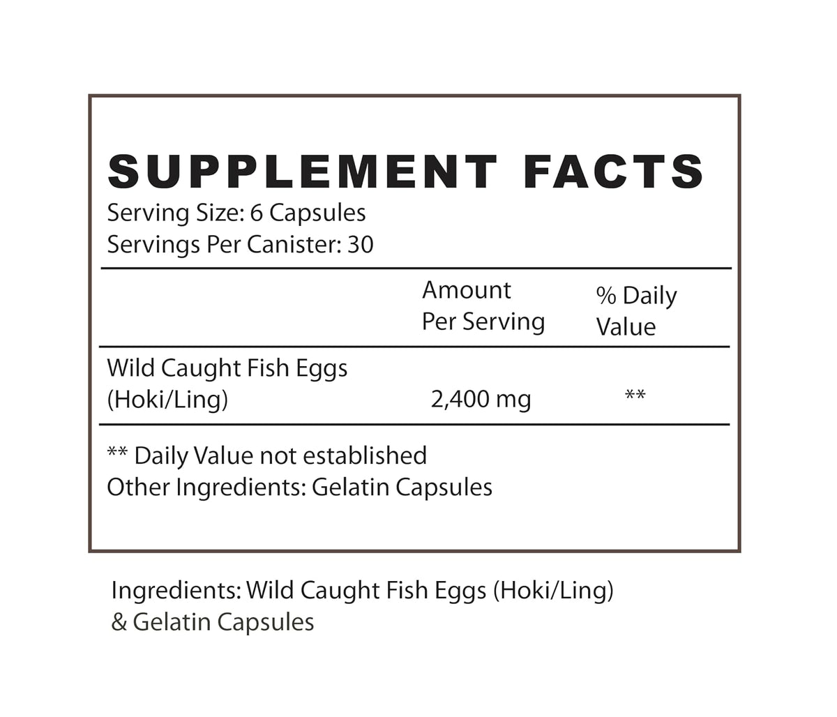 Natural energy boost from fish eggs