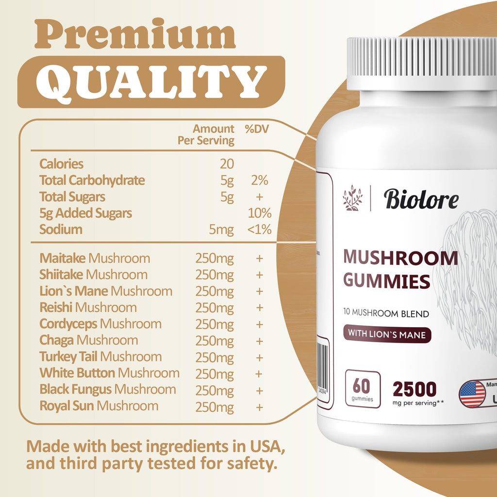 Natural energy boost from mushrooms