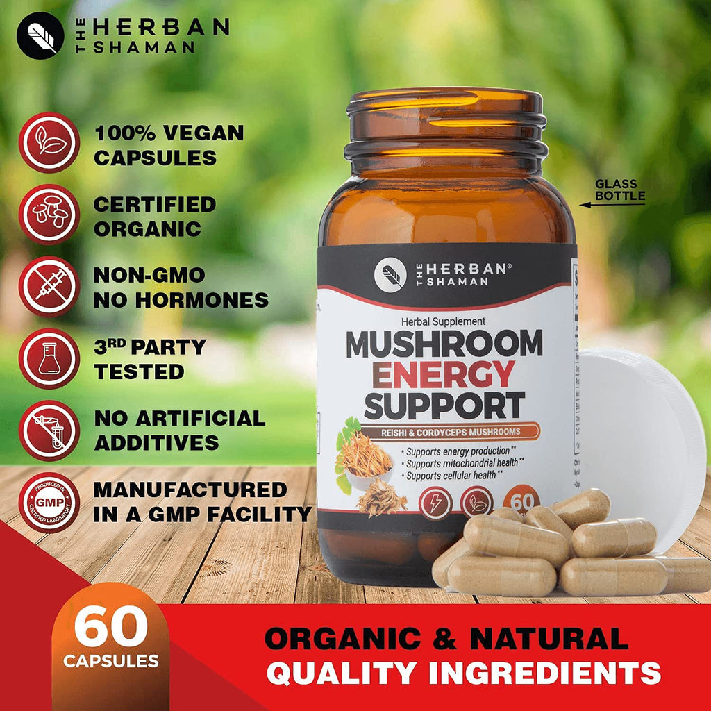 natural energy boost from mushrooms