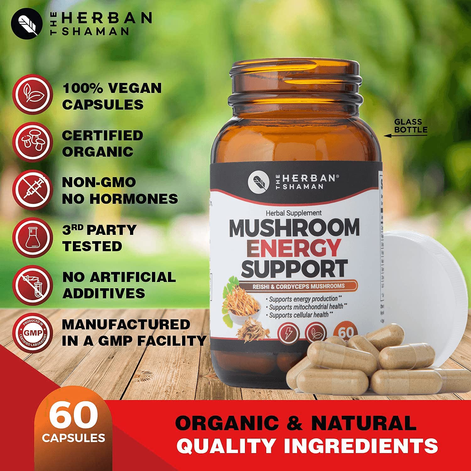 natural energy boost from mushrooms