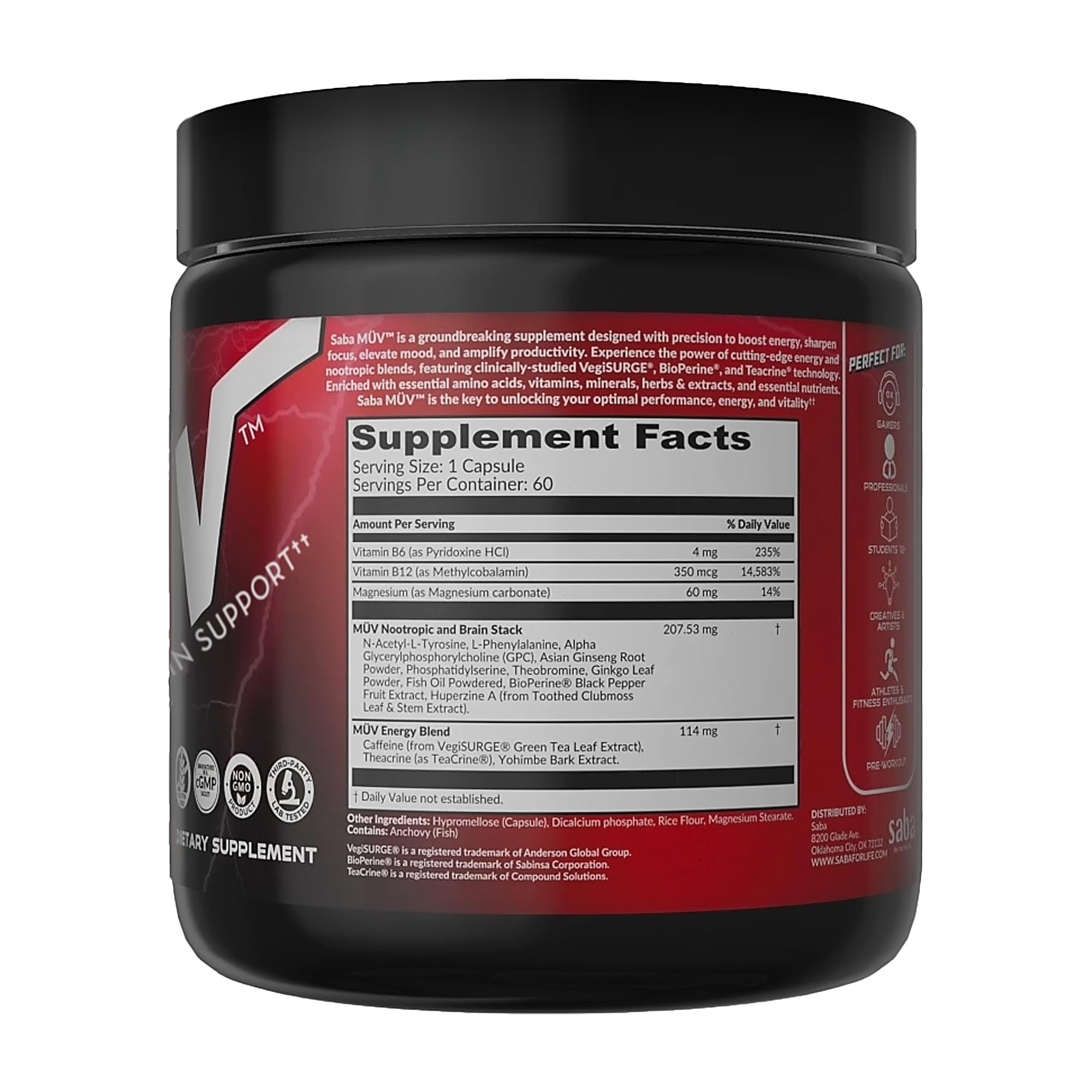 natural energy boost from Saba capsules