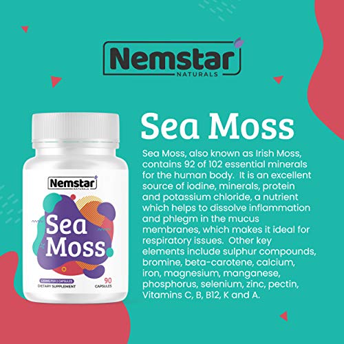 Natural energy boost from sea moss capsules
