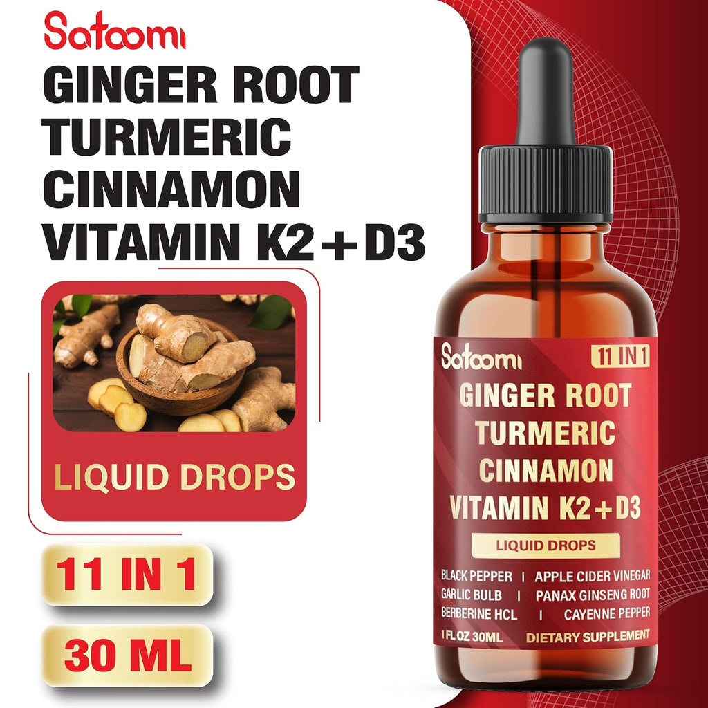 Natural energy boost ginger liquid