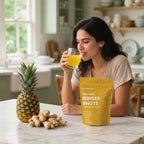 Natural energy boost ginger tea