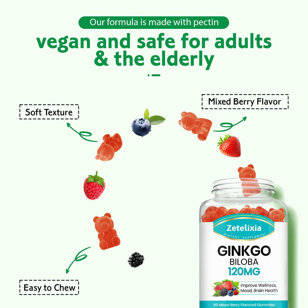 natural energy boost ginkgo biloba gummies