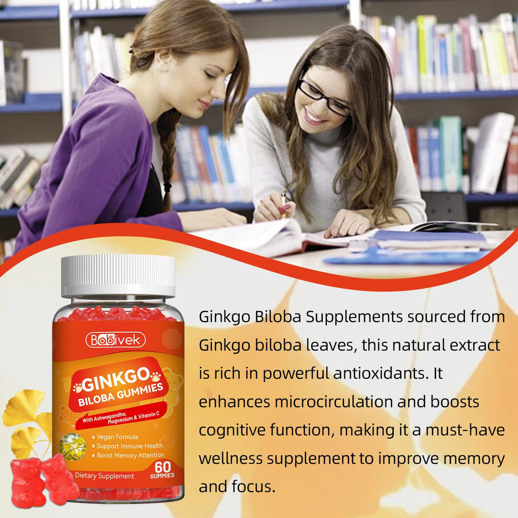 Natural energy boost Ginkgo Biloba with Ashwagandha
