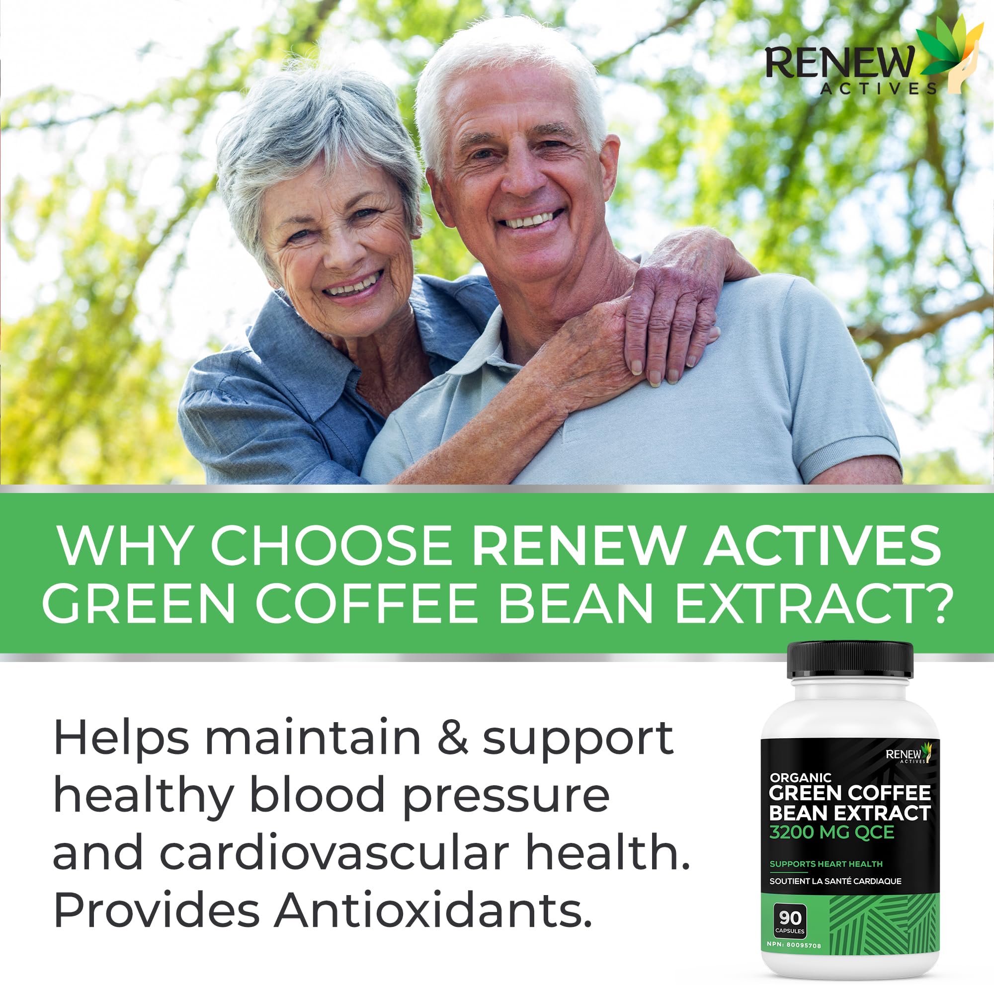 natural energy boost green coffee bean