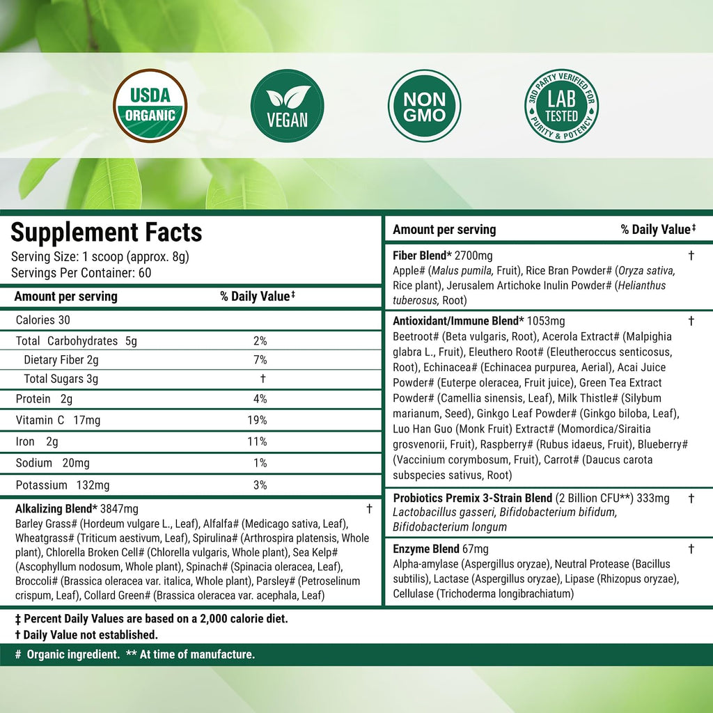 natural energy boost green powder
