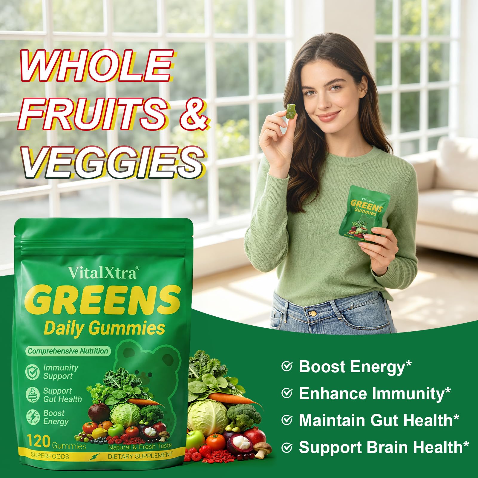 natural energy boost greens gummies