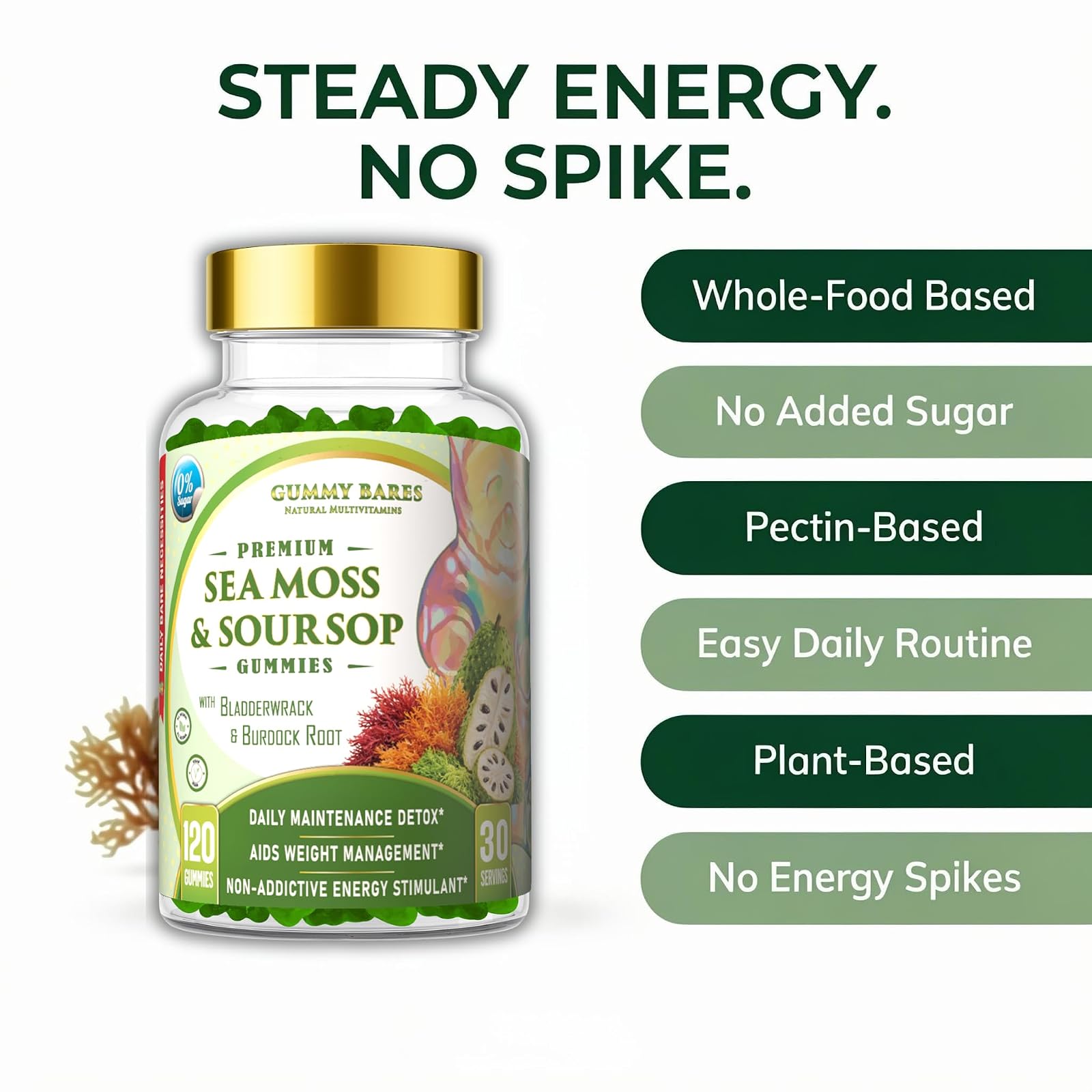 Natural energy boost gummies