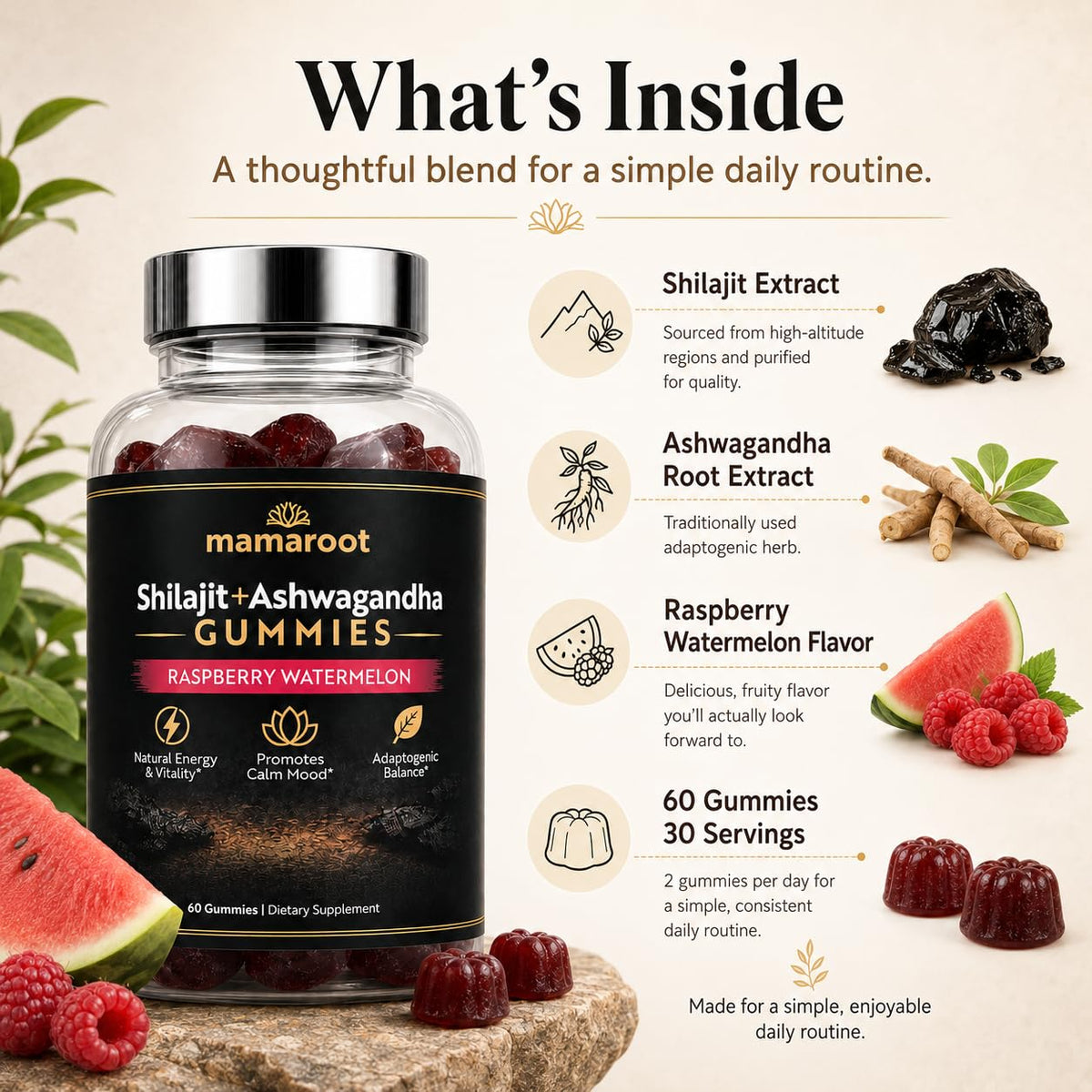 Natural energy boost gummies