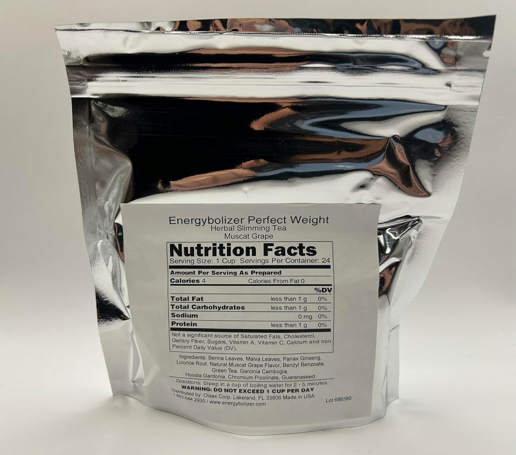 Natural energy boost herbal tea