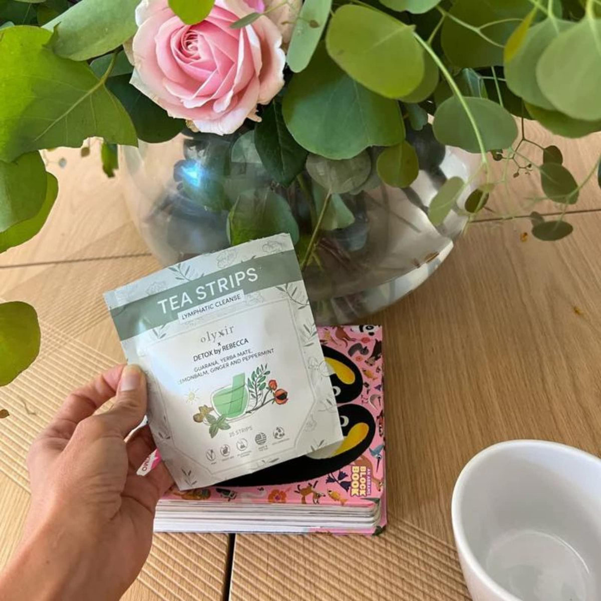 Natural energy boost herbal tea