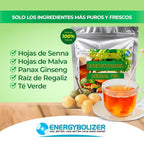 Natural energy boost herbal tea
