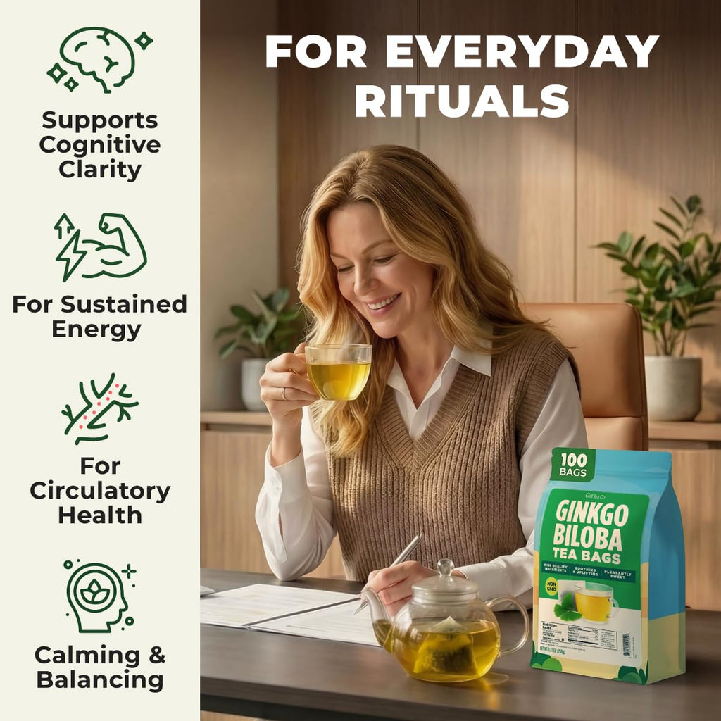 Natural energy boost herbal tea