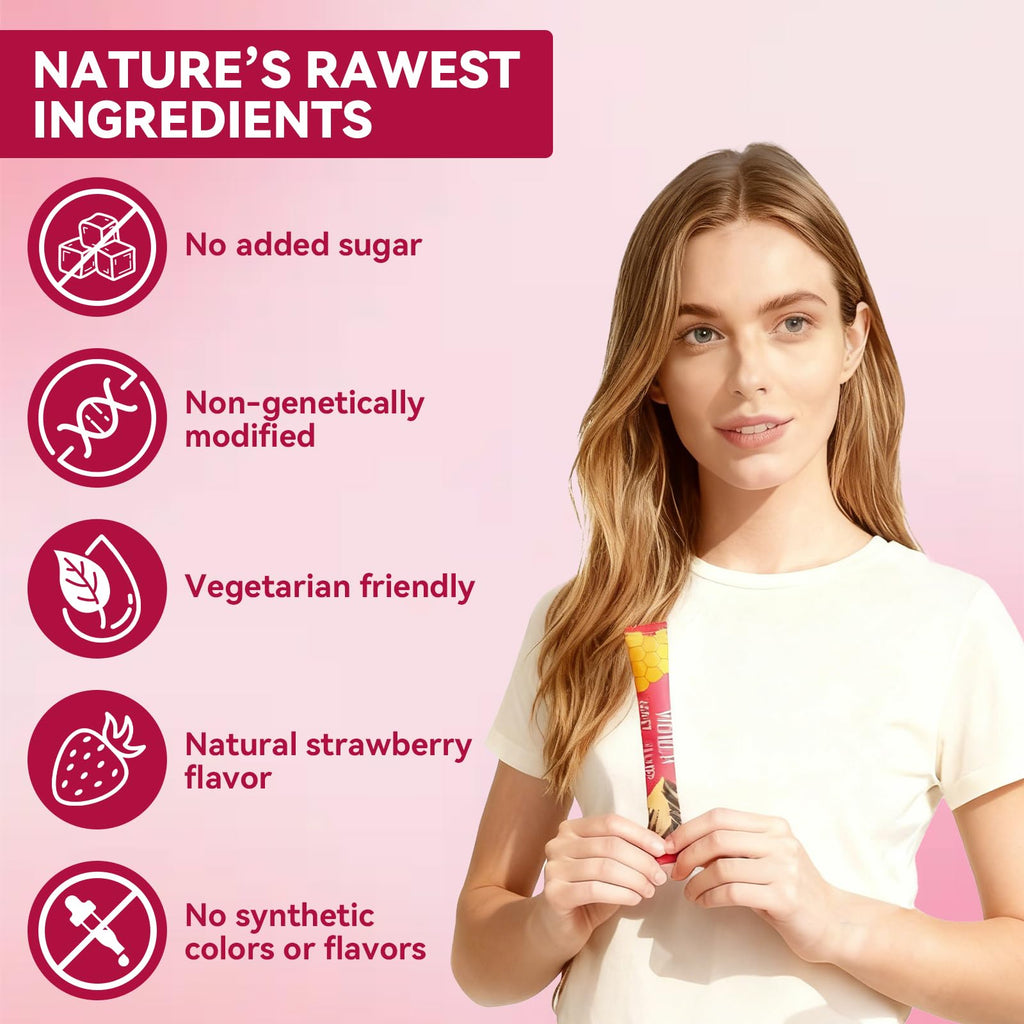 Natural energy boost honey sticks