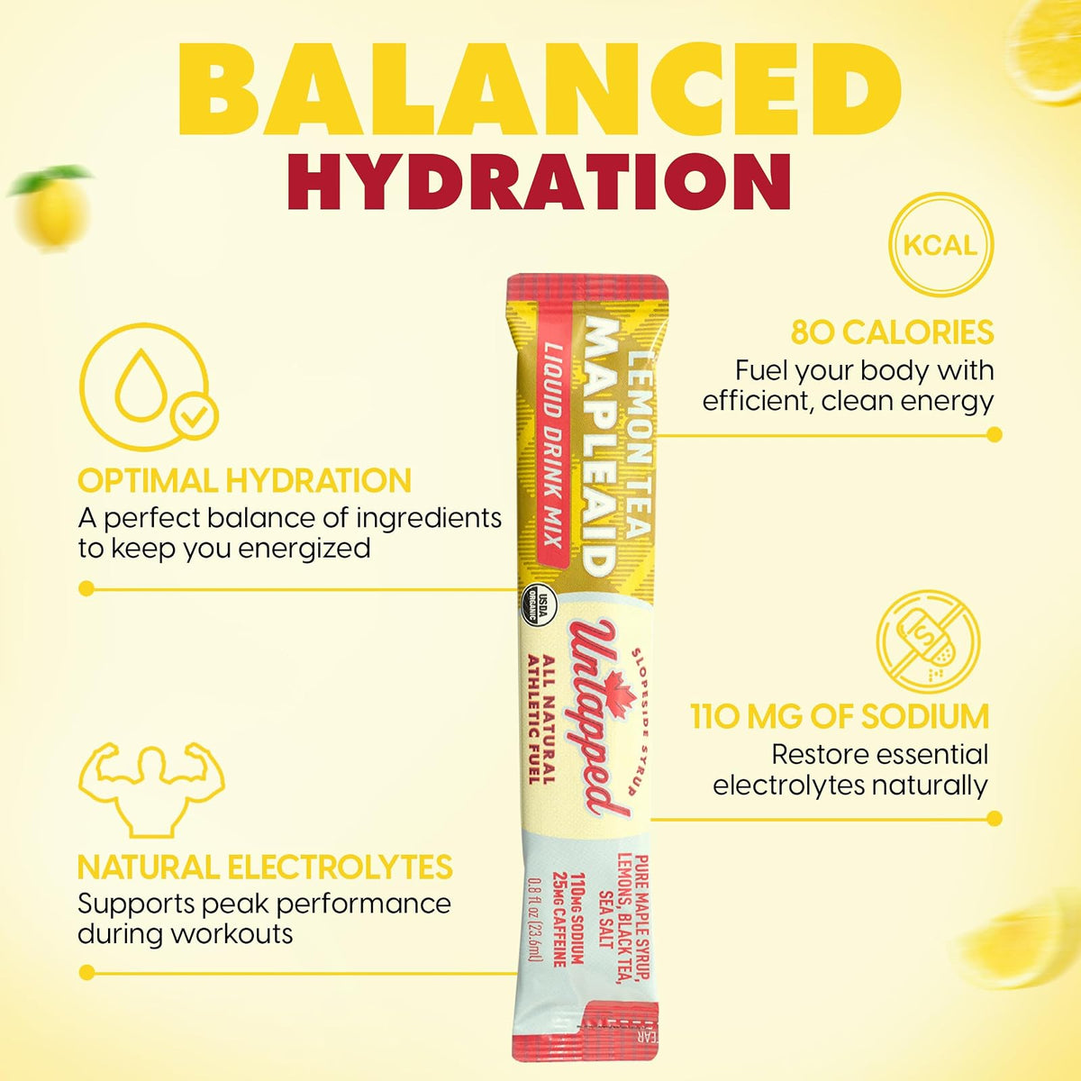 natural energy boost lemon tea