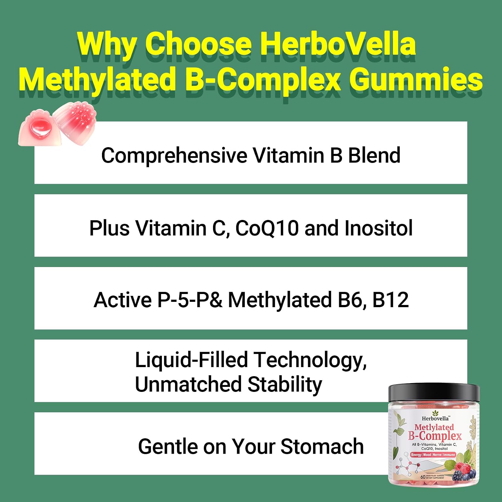 Natural energy boost Methylated B vitamins