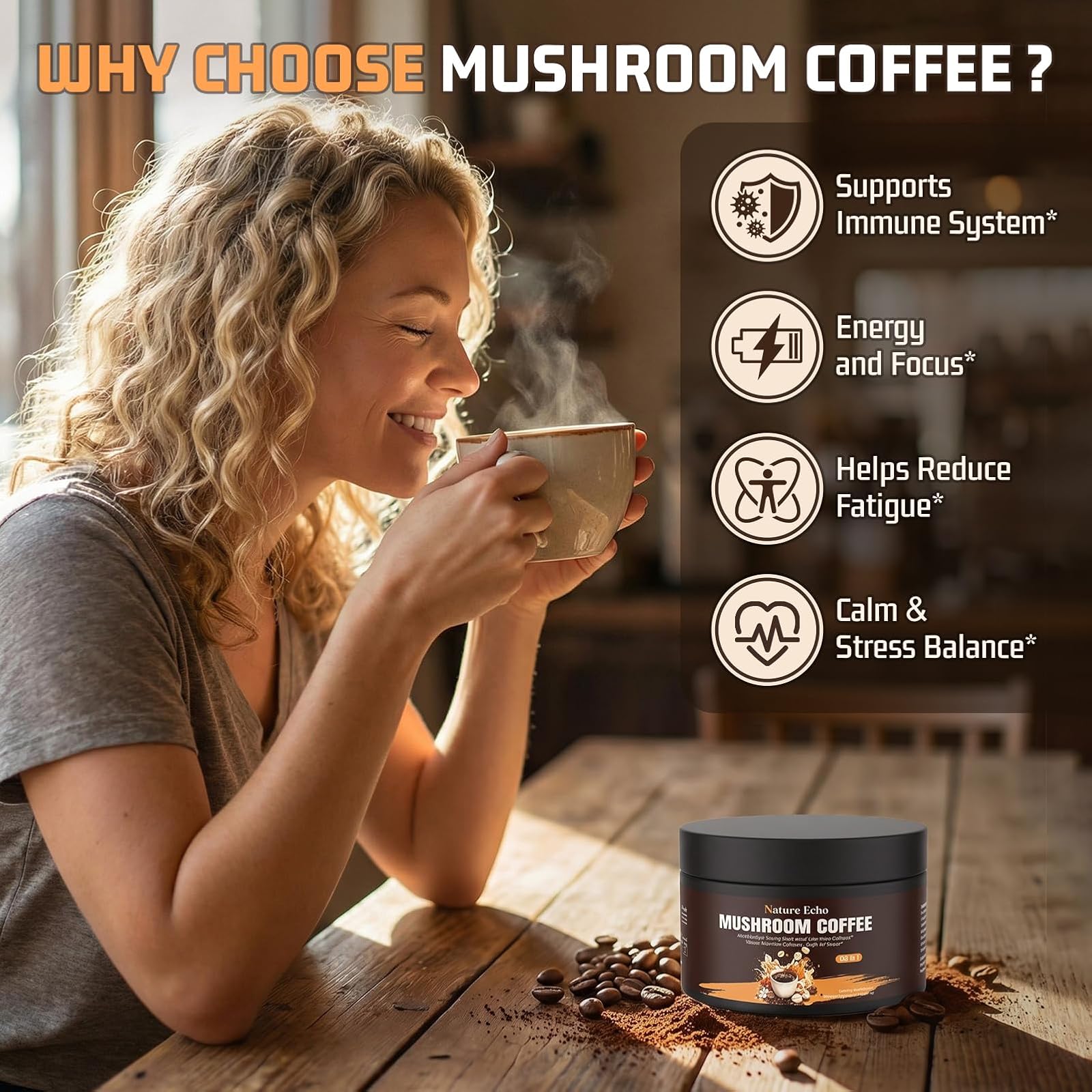 natural energy boost mushroom coffee