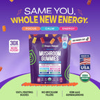 natural energy boost mushroom gummies