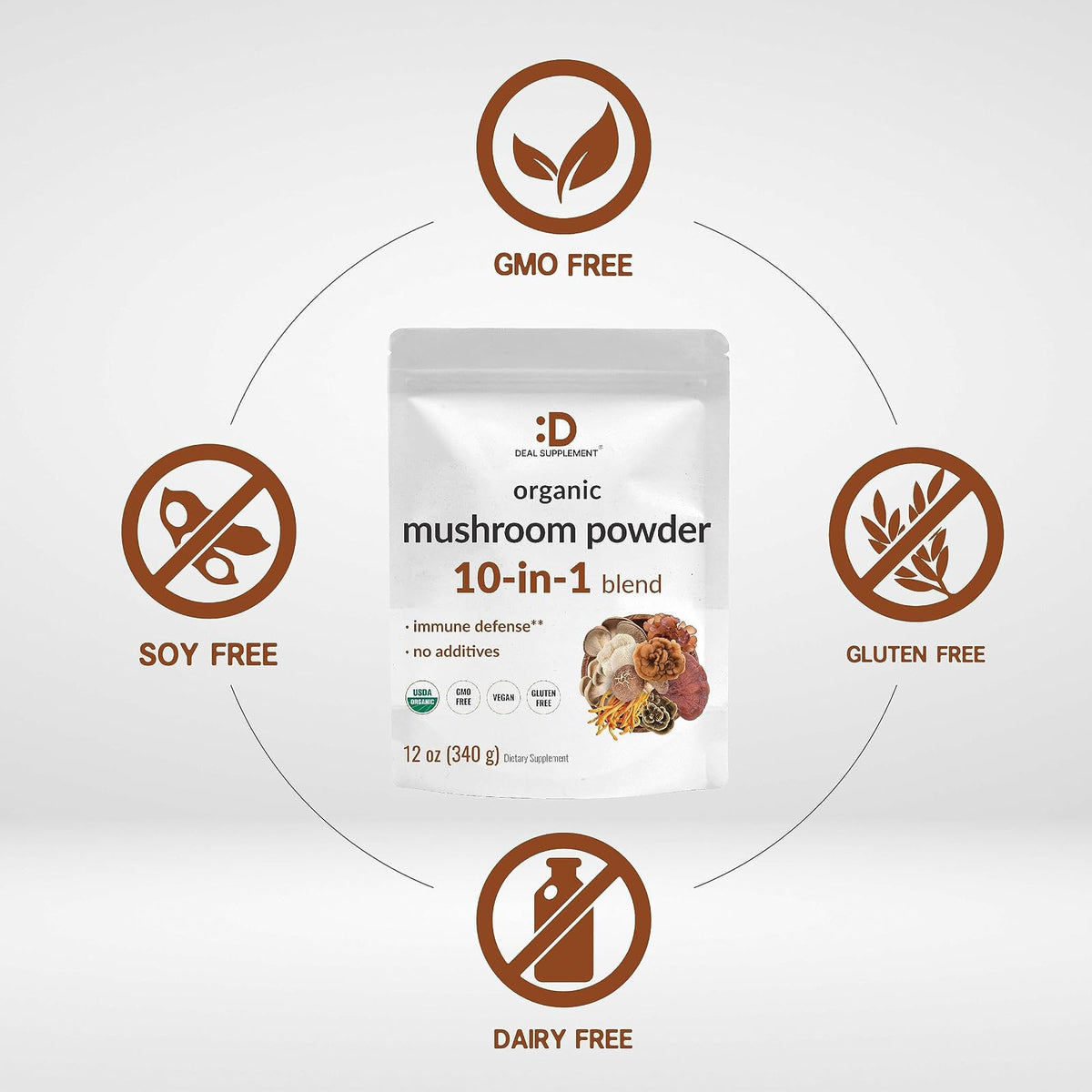 natural energy boost mushroom powder