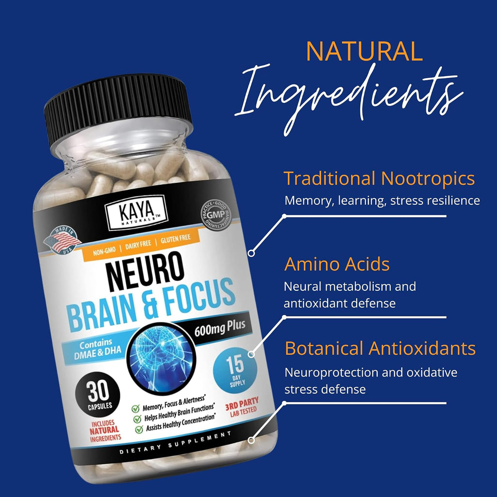 Natural energy boost nootropic formula