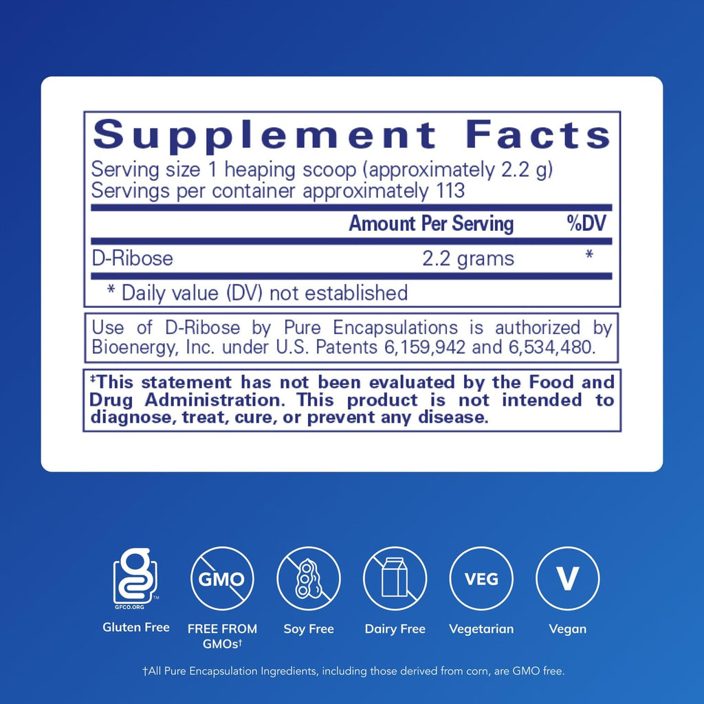 natural energy boost ribose supplement