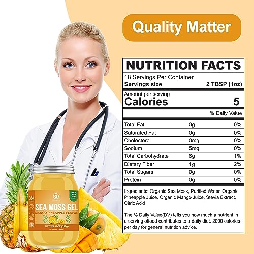 Natural energy boost sea moss gel