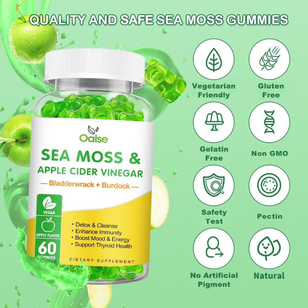 Natural energy boost sea moss gummies