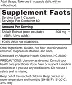 natural energy boost shilajit capsules