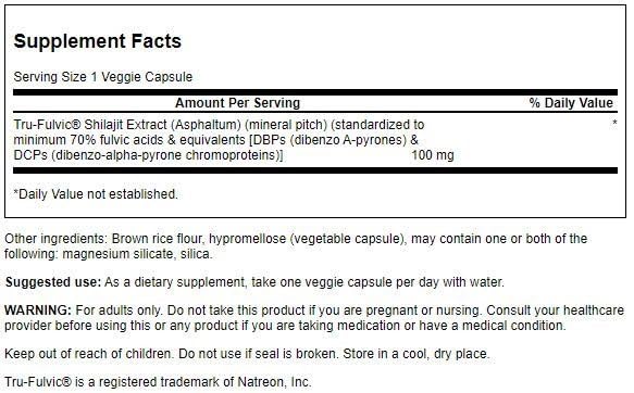 natural energy boost Shilajit capsules