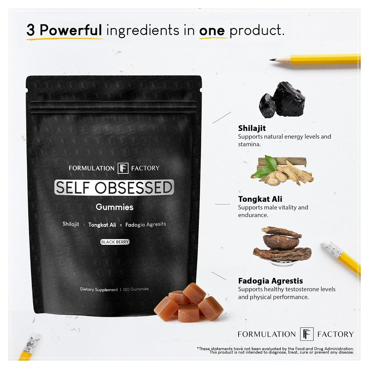 Natural energy boost Shilajit gummies