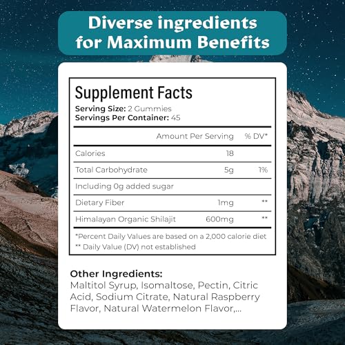 natural energy boost shilajit gummies