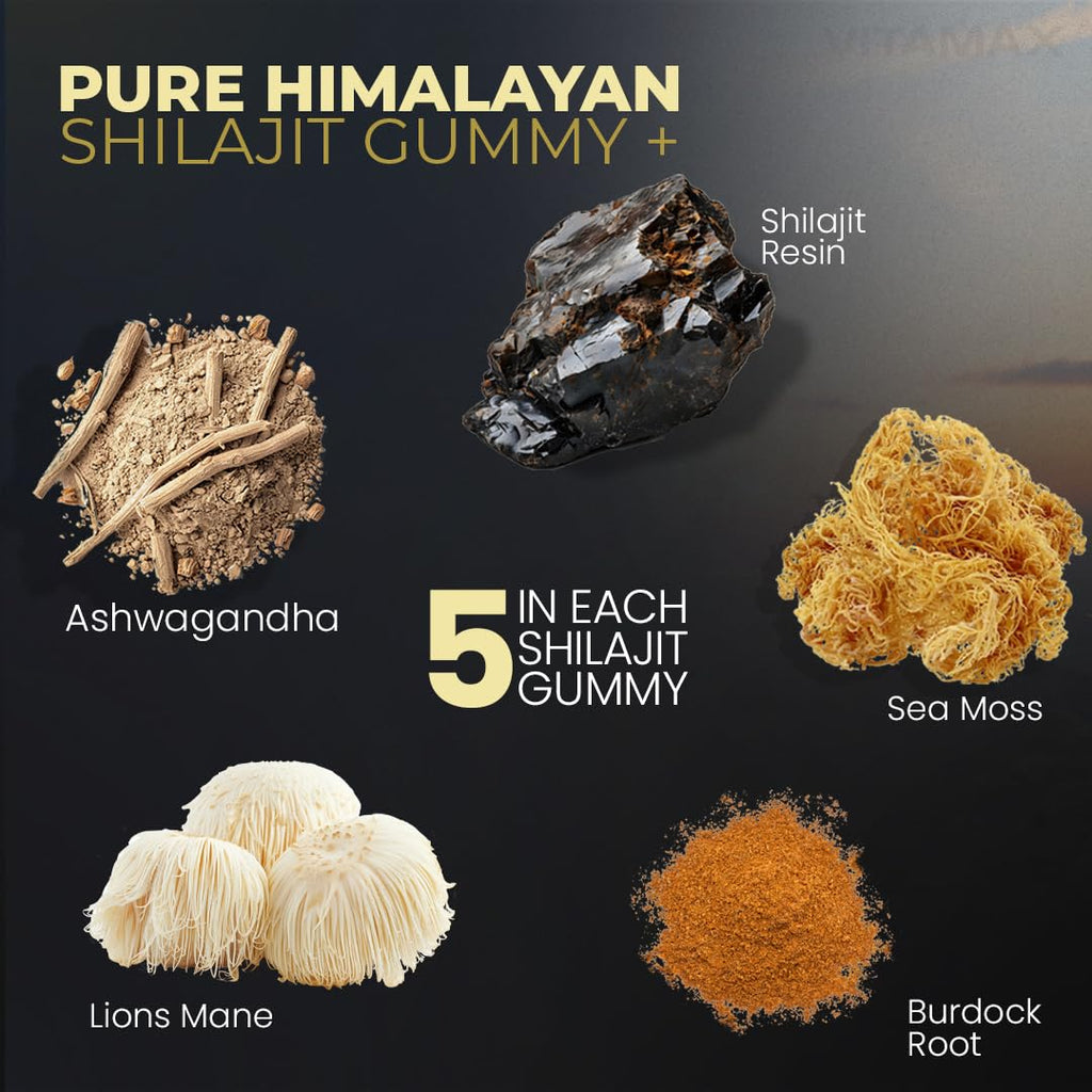 natural energy boost shilajit gummies
