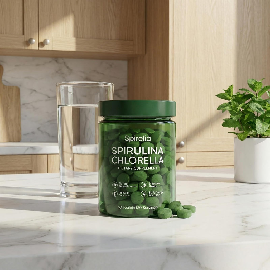 natural energy boost spirulina chlorella
