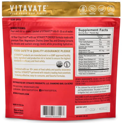 natural energy boost supplement packets