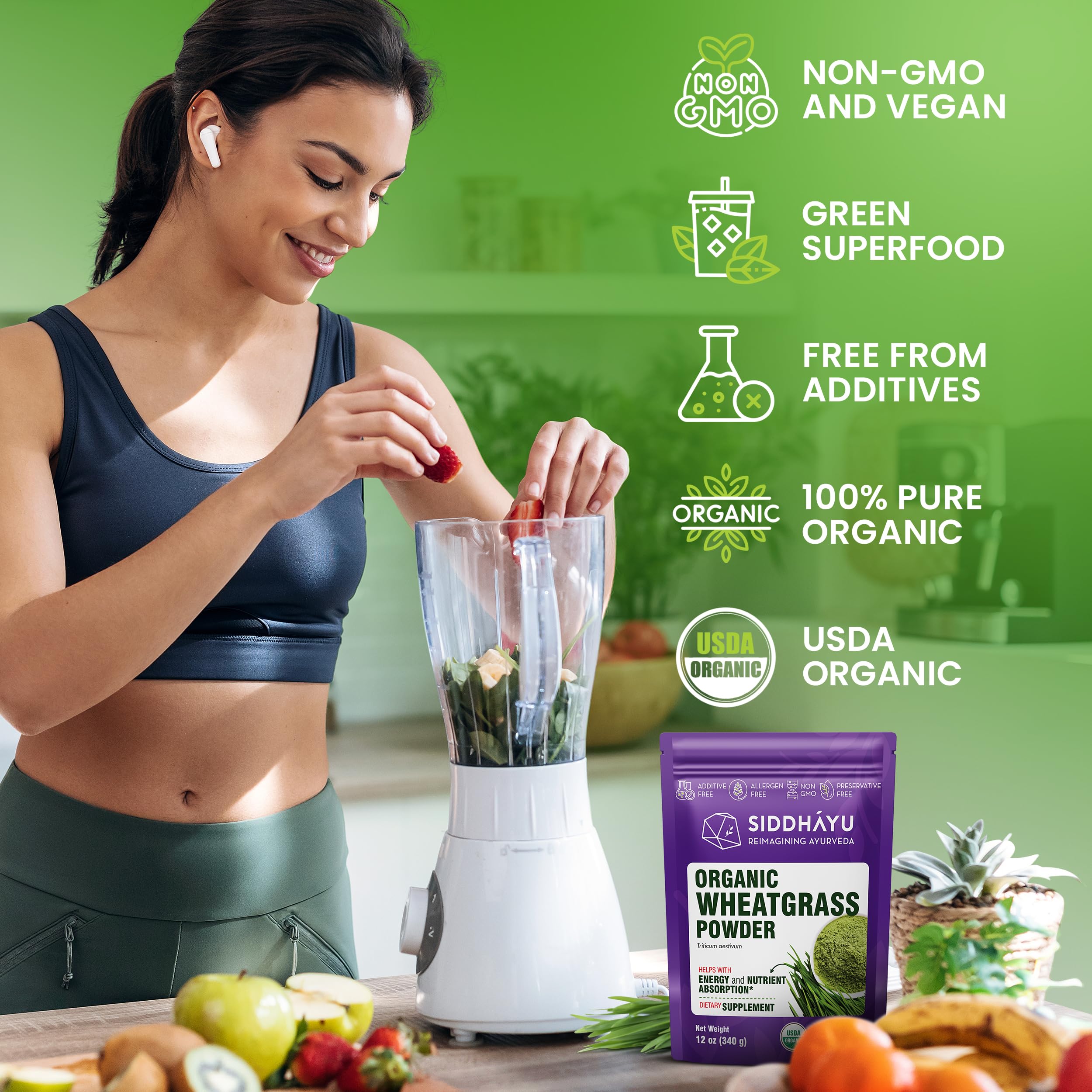 natural energy boost wheatgrass powder