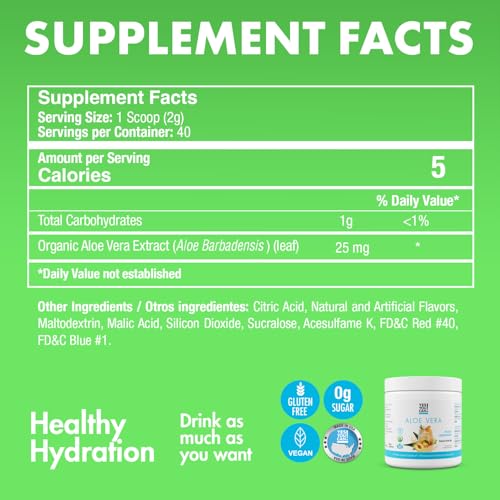 Natural energy boost with aloe vera