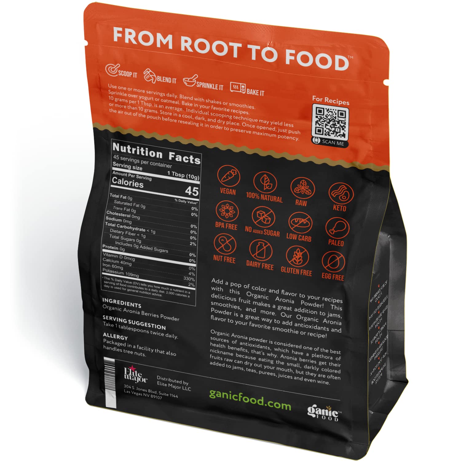 natural energy boost with aronia powder
