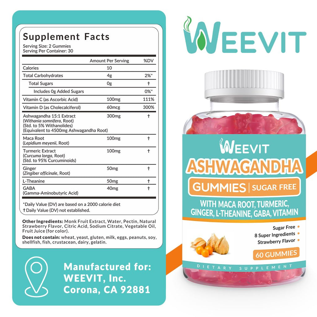 Natural energy boost with ashwagandha and maca