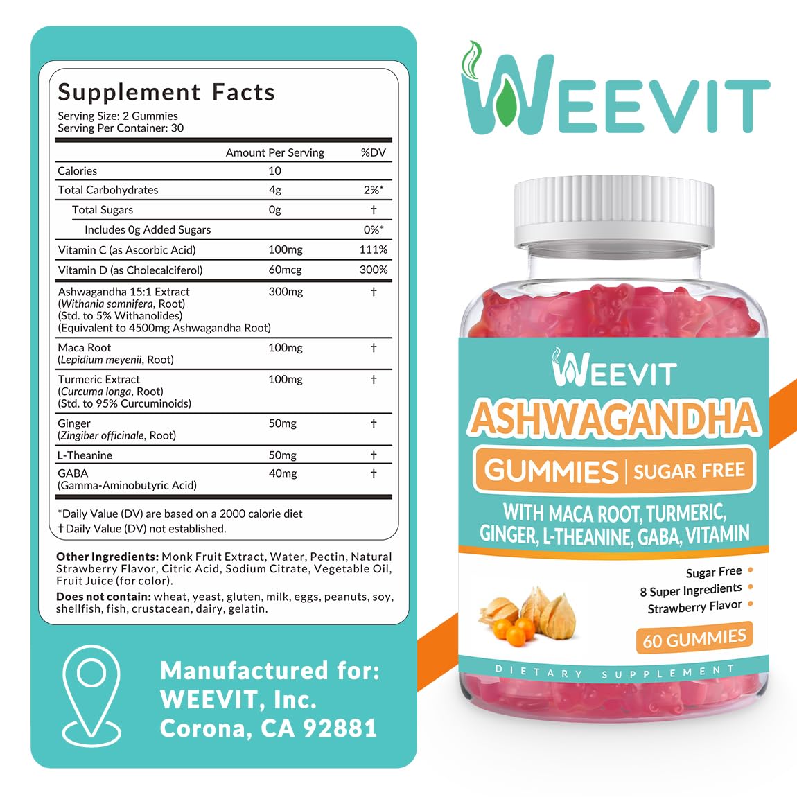 Natural energy boost with ashwagandha and maca