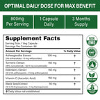 Natural energy boost with ashwagandha capsules