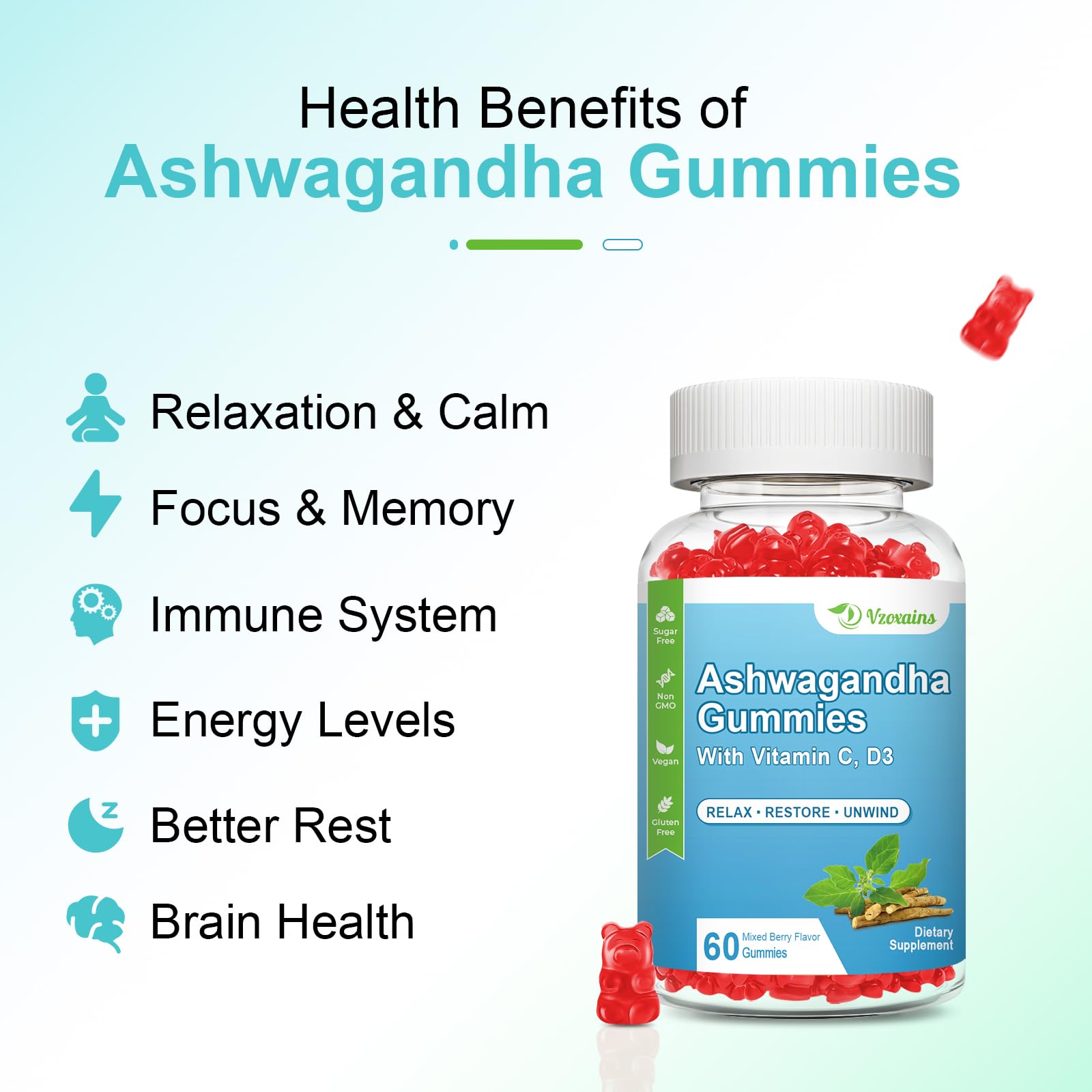 Natural energy boost with Ashwagandha gummies