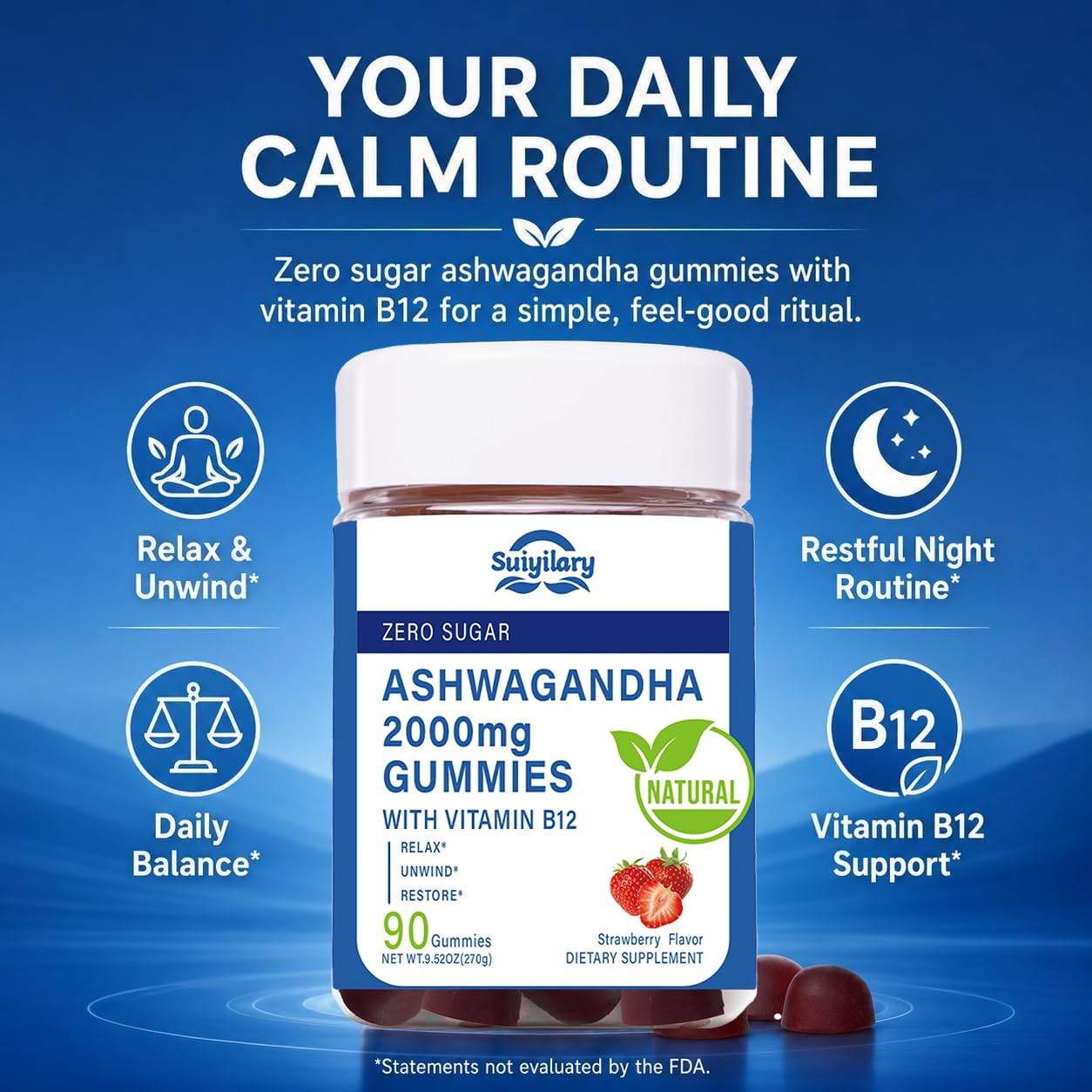 Natural energy boost with ashwagandha gummies