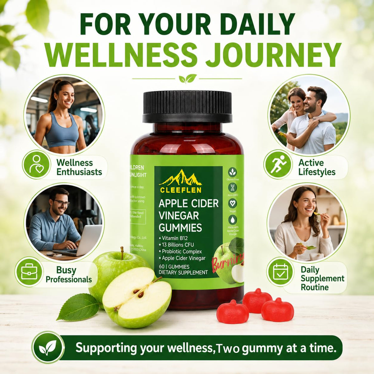 Natural energy boost with B12 gummies
